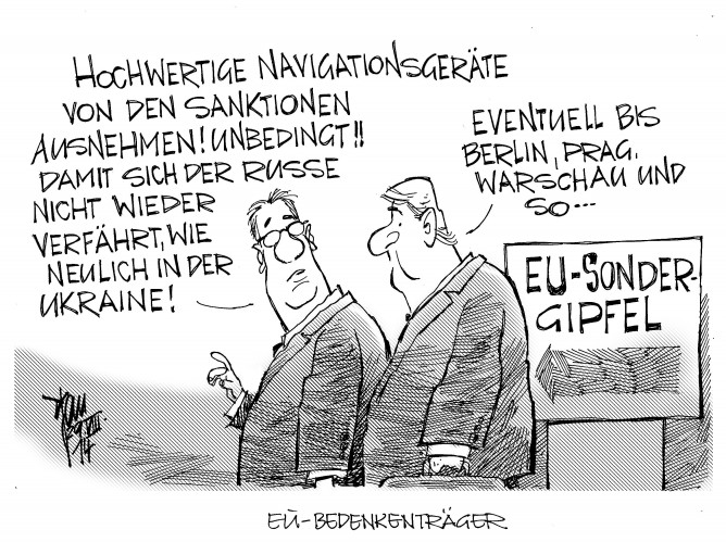 Aktuelle Karikaturen: EU-Sondergipfel