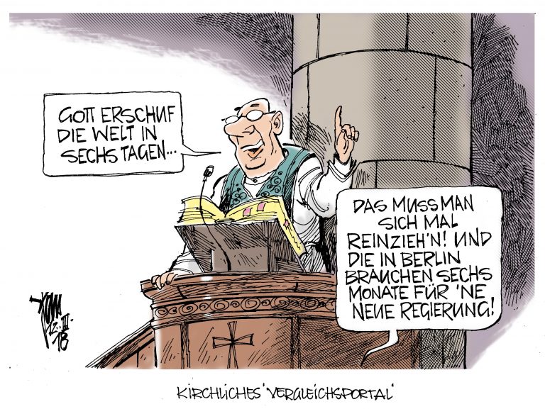 Neue Bundesregierung 2018 Archives - Janson-Karikatur