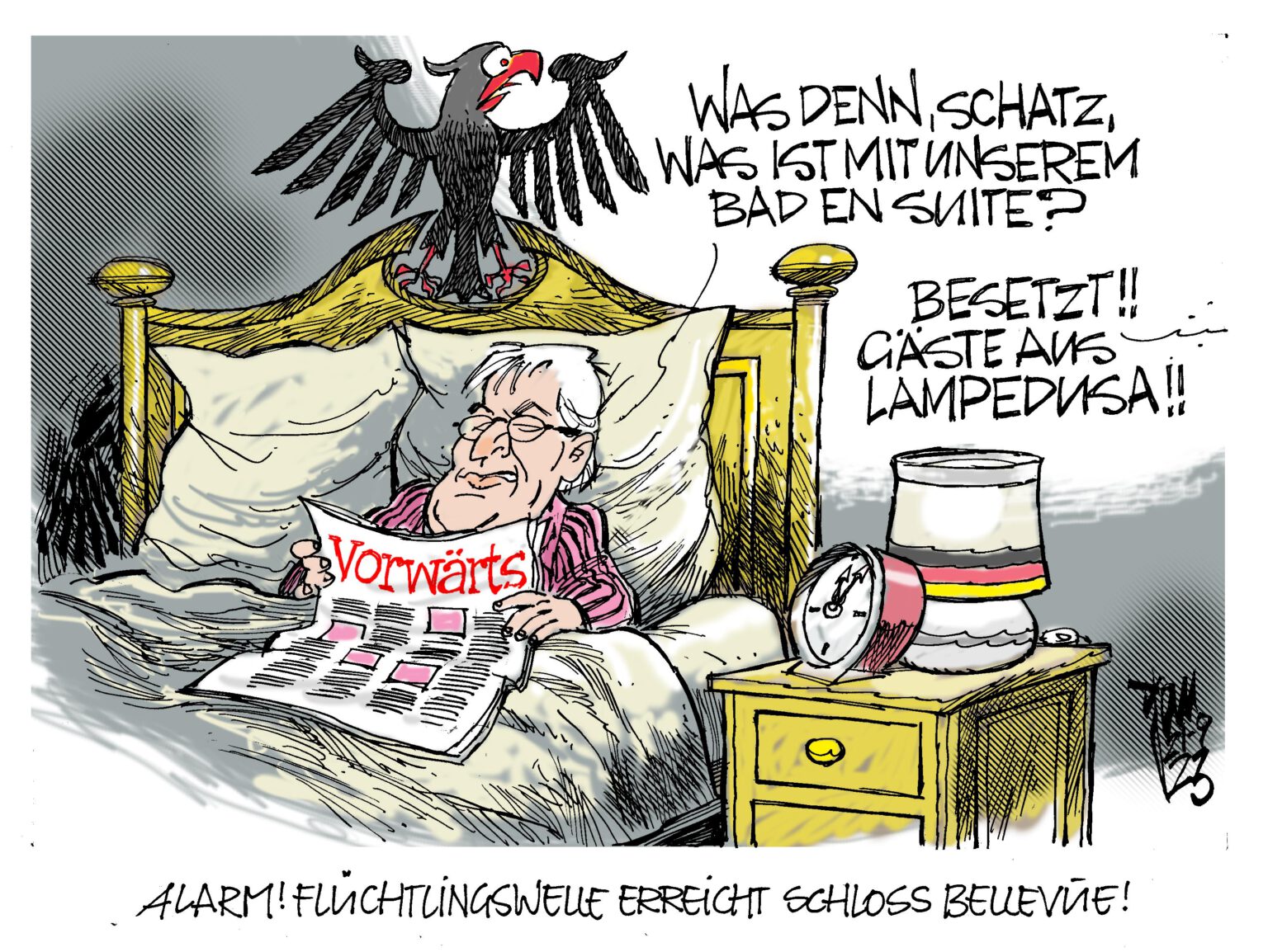 -Janson-Karikatur-aktuelle politische Karikaturen, Cartoons